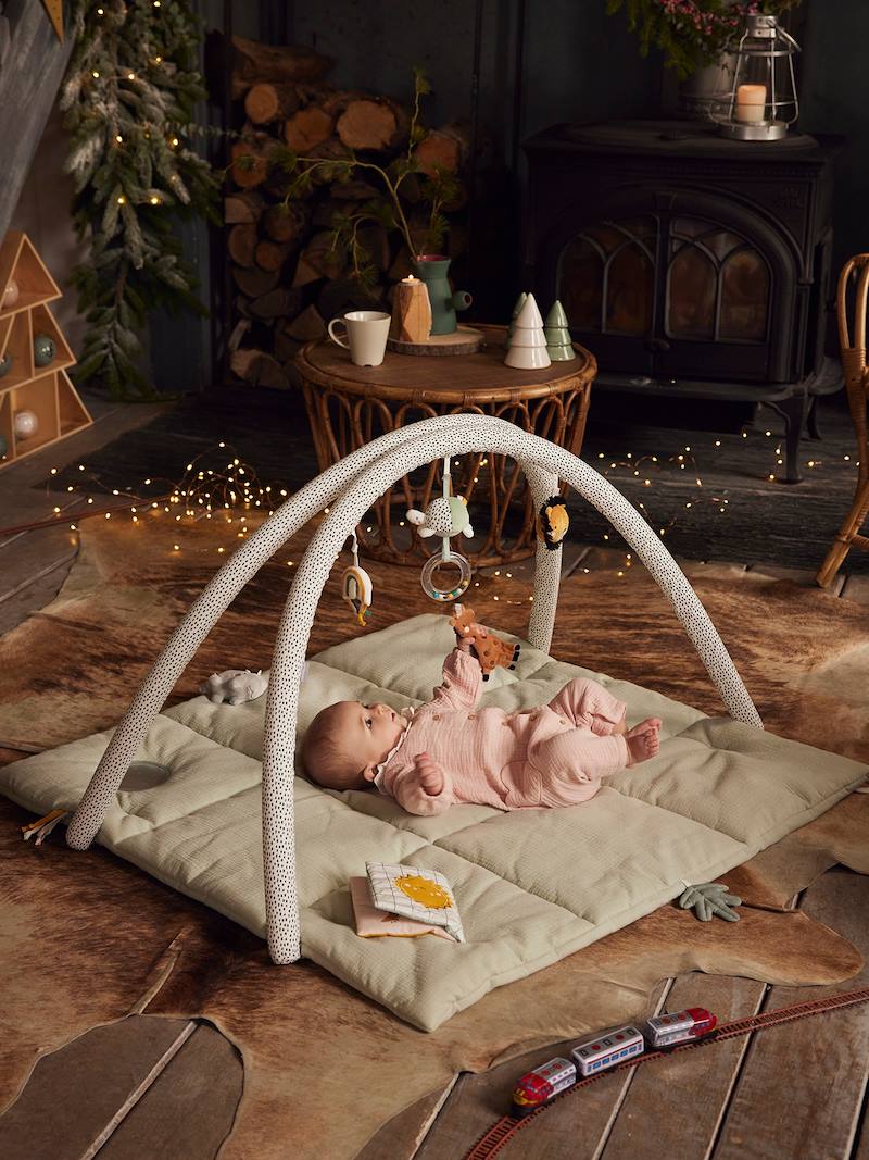 Vertbaudet Activity-Decke mit Spielbögen in koala mehrfarbig